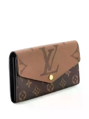 LOUIS VUITTON Sarah Wallet Nm Reverse Monogram Giant And Monogram Canvas Small Wallets