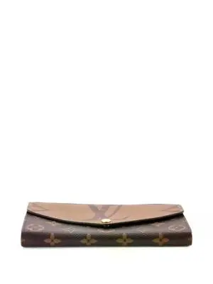 LOUIS VUITTON Sarah Wallet Nm Reverse Monogram Giant And Monogram Canvas Small Wallets