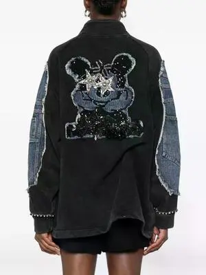 MINIME Oversized Sequin-embellished Patchwork Jacket