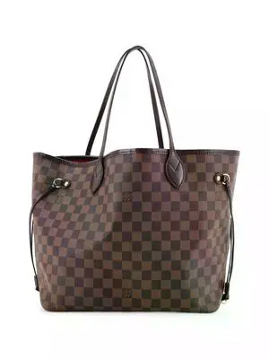LOUIS VUITTON Neverfull Damier Mm Tote Bag - Brown
