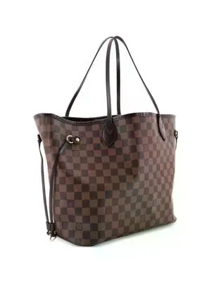 LOUIS VUITTON Neverfull Damier Mm Tote Bag - Brown