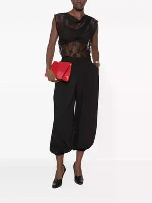 Imperial Draped Lace Blouse