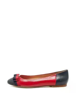 Carolina Herrera Bow-detail Ballet Flats - Red