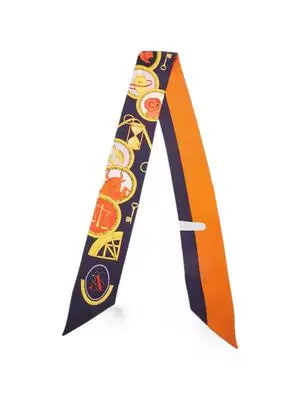 Dior Mitzah Astrology-print Scarf - Blue