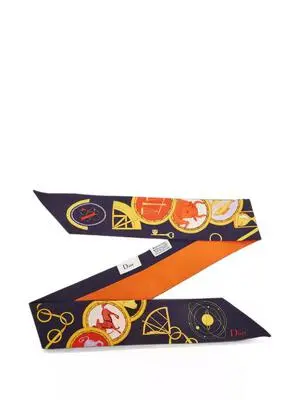 Dior Mitzah Astrology-print Scarf