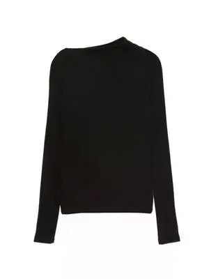 Imperial Draped Long-sleeve Top
