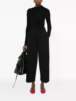 Imperial Draped Long-sleeve Top
