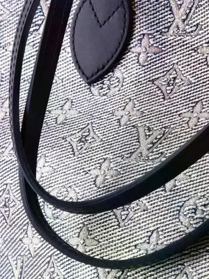LOUIS VUITTON Monoglam Jacquard Canvas Mm Tote Bag - Blue