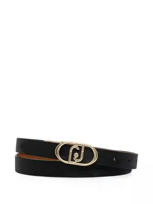 Liu Jo Logo-plaque Reversible Belt - Black