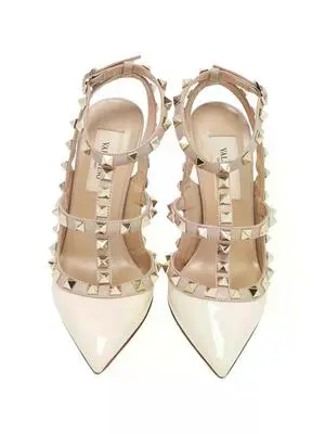 Valentino Garavani Rockstud Heeled Pumps - Neutrals