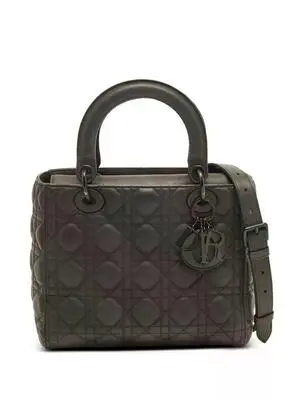 Dior Christian Dior Medium Cannage Lady Dior Tote Bag Black