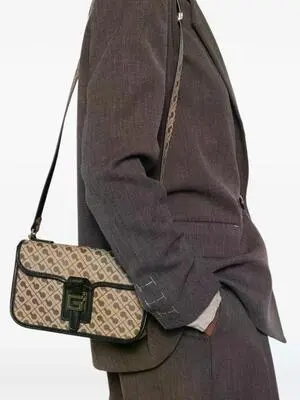 GHERARDINI Monogram-print Logo-buckle Shoulder Bag