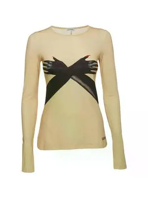 Loewe Glove-print Long-sleeve Top