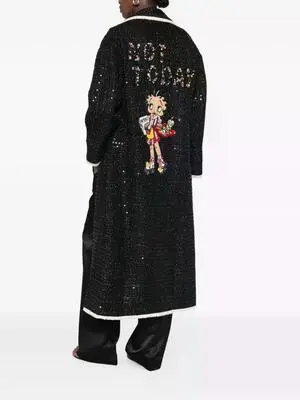 MINIME Sequin-embellished Betty Boop Overcoat