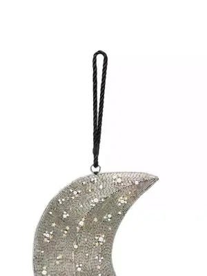 SIMONMILLER Beaded Crescent Wristlet Bag - Silver
