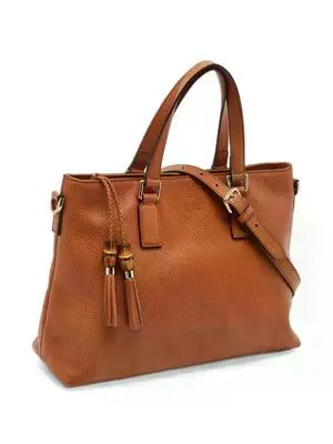Gucci Bamboo Tassel Tote Bag - Brown