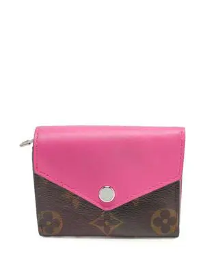 LOUIS VUITTON Zoe Monogram Canvas Trifold Wallet - Brown