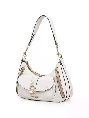 Guess Logo-plaque Pebbled Tote Bag