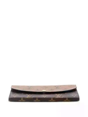 LOUIS VUITTON Emilie Wallet Reverse Monogram Canvas Small Wallets - Brown