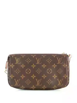 LOUIS VUITTON Pochette Accessoires Nm Monogram Canvas Clutch Bag - Brown