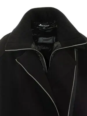 Moose Knuckles Asymmetric-zip Ribbed-collar Coat