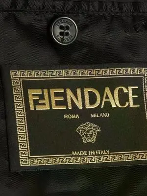 Versace Fendace Quilted Bomber Jacket