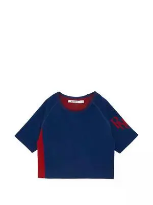 Rhude Stretch Cropped Top - Blue