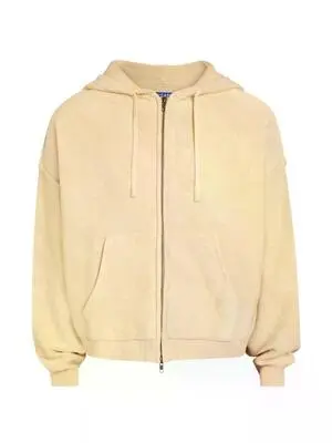 PICANTE Senna Reverse Seam Zip-up Knitted Hoodie - Neutrals