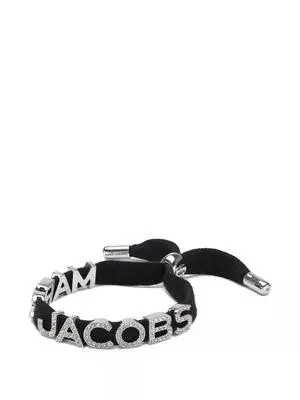 Marc Jacobs Laced Logo-lettering Bracelets - Silver
