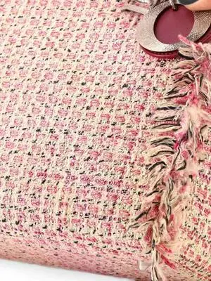 Dior Medium Lady Satchel Tweed Bag - Pink