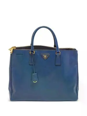 Prada Galleria Double-zip Tote Bag - Blue