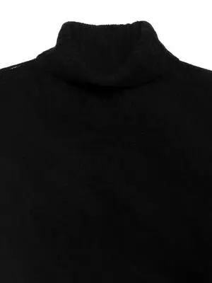 VANISE Roll-neck Knitted Sweater - Black