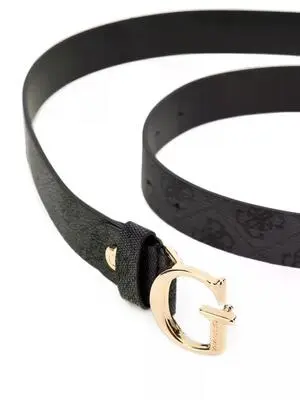 Guess Logo Emera Adjustable Belt - Black