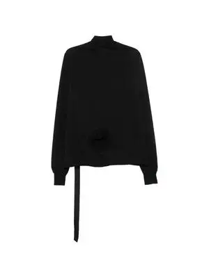 Rick Owens High-neck Cutout Sweater