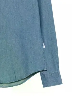 Aspesi Button-down Denim Shirt - Blue