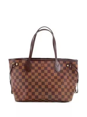 LOUIS VUITTON Neverfull Damier Pm Tote Bag - Brown