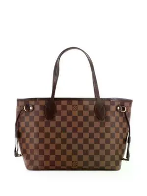 LOUIS VUITTON Neverfull Damier Pm Tote Bag - Brown