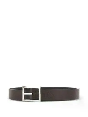 Orciani Dollaro Double Leather Belt - Brown