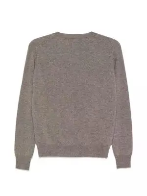 VANISE Cashmere V-neck Pullover - Brown