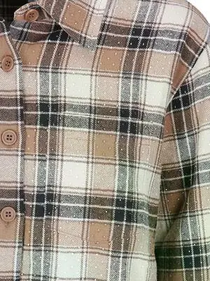 P.a.r.o.s.h Check Embellished Shirt