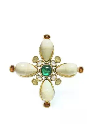 GOOSSENS Lagune Embellished Brooch - Gold