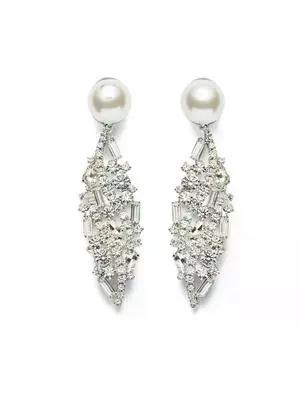 Magda Butrym Pearl-drop Crystal Earrings