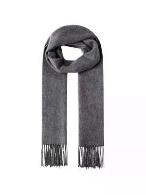 HACKETT LONDON Fringed-edge Scarf - Grey