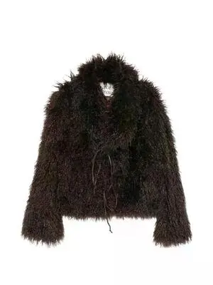 Source Unknown Hathi Belted Faux-fur Jacket