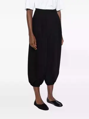 Source Unknown Ruched Straight-leg Trousers - Black