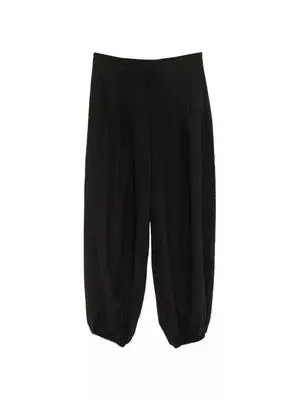 Source Unknown Ruched Straight-leg Trousers - Black