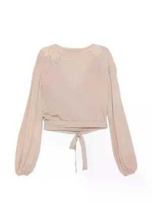 John Galliano Ruffled Wrap Top