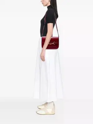Gucci Patent Bright Bit Flap Cross Body Bag