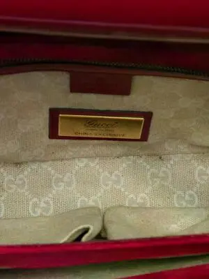 Gucci Patent Bright Bit Flap Cross Body Bag