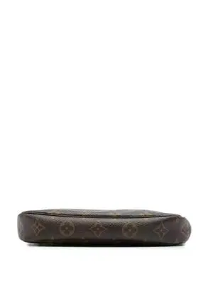 LOUIS VUITTON 2000 Monogram Pochette Accessoires Shoulder Bag - Brown